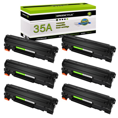 6PK CB435A 35A Toner Cartridges For HP LaserJet P1002 P1003 P1005 P1006 ...