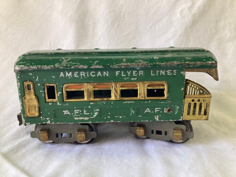 American Flyer Trains Green Passenger Cars 1920s Set of Three | eBay