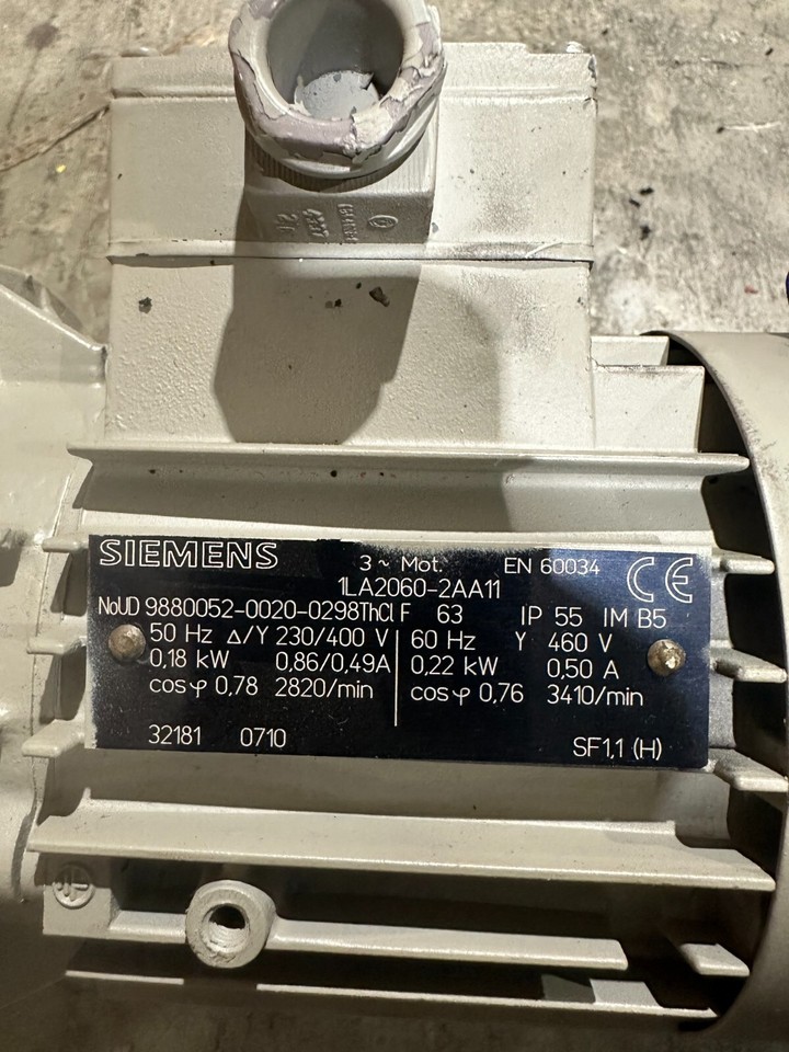 Siemens EN 60034 3 Ph Motor 230-460 V Used Liquidation Sale | eBay