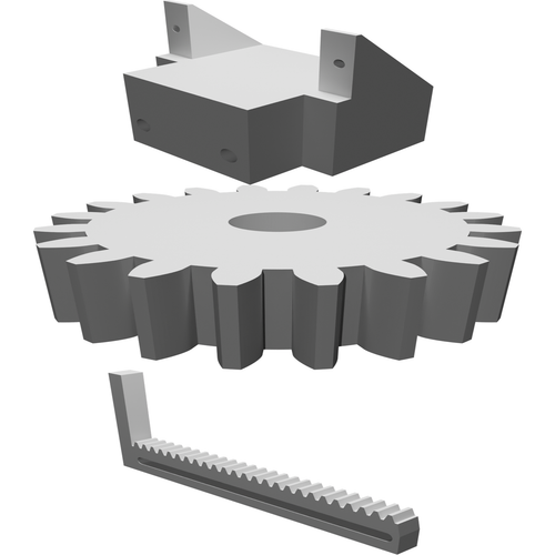 Servo Door Opener Kit for Arduino - SG90 Compatible Rack and Pinion ...
