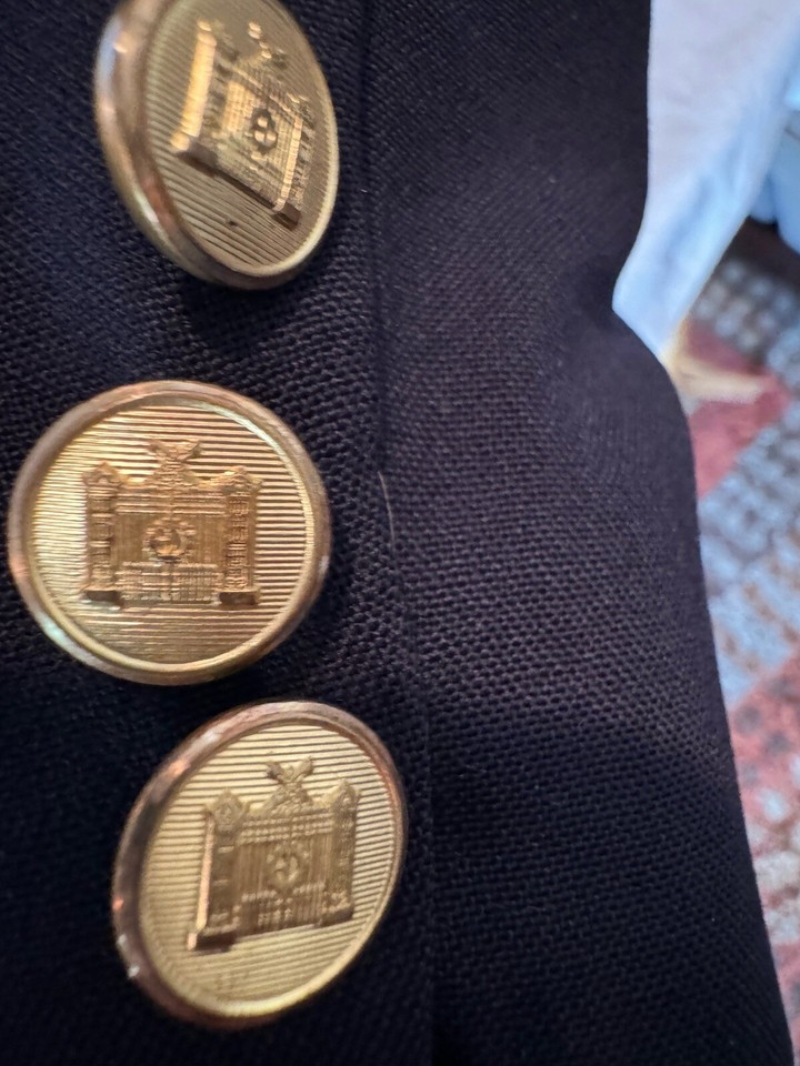 Brooks Brothers Mens Blue Gold Btn Blazer Sz 42 43 44 R MINT! | eBay