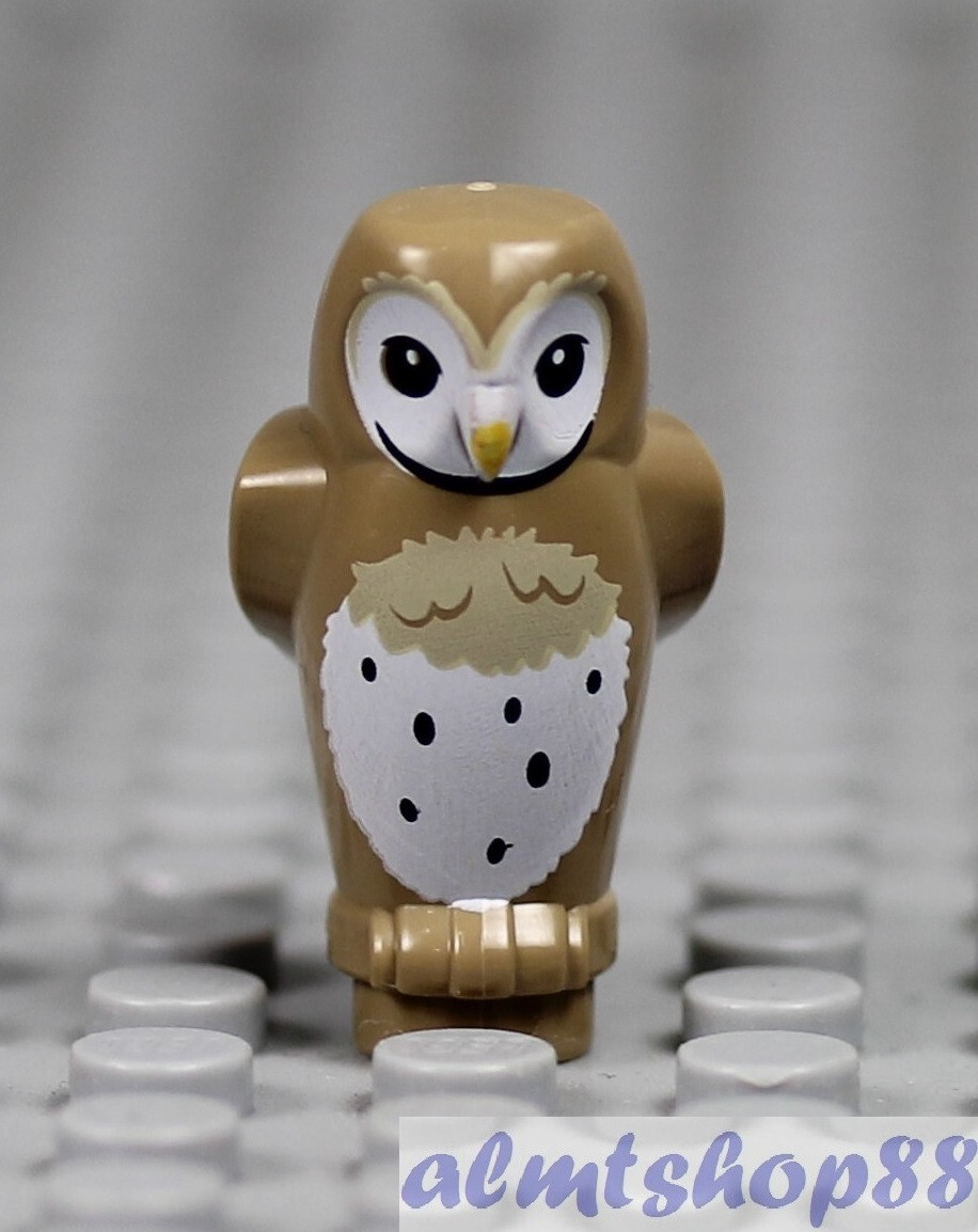 LEGO - Dark Tan Owl Yellow Beak - Animal Bird Hogwarts Harry Potter ...