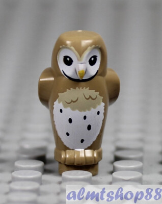 LEGO - Dark Tan Owl Yellow Beak - Animal Bird Hogwarts Harry Potter ...