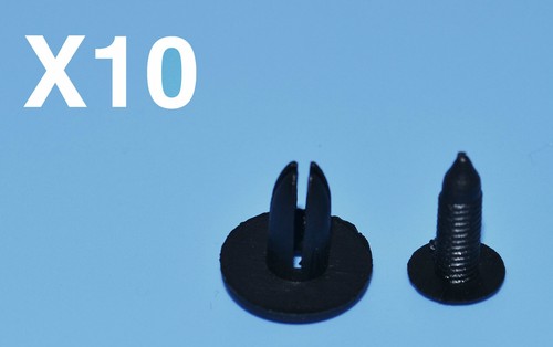 10 X LAND ROVER BLACK PLASTIC RIVETS CLIPS FITTING TRIM PANELS | eBay UK