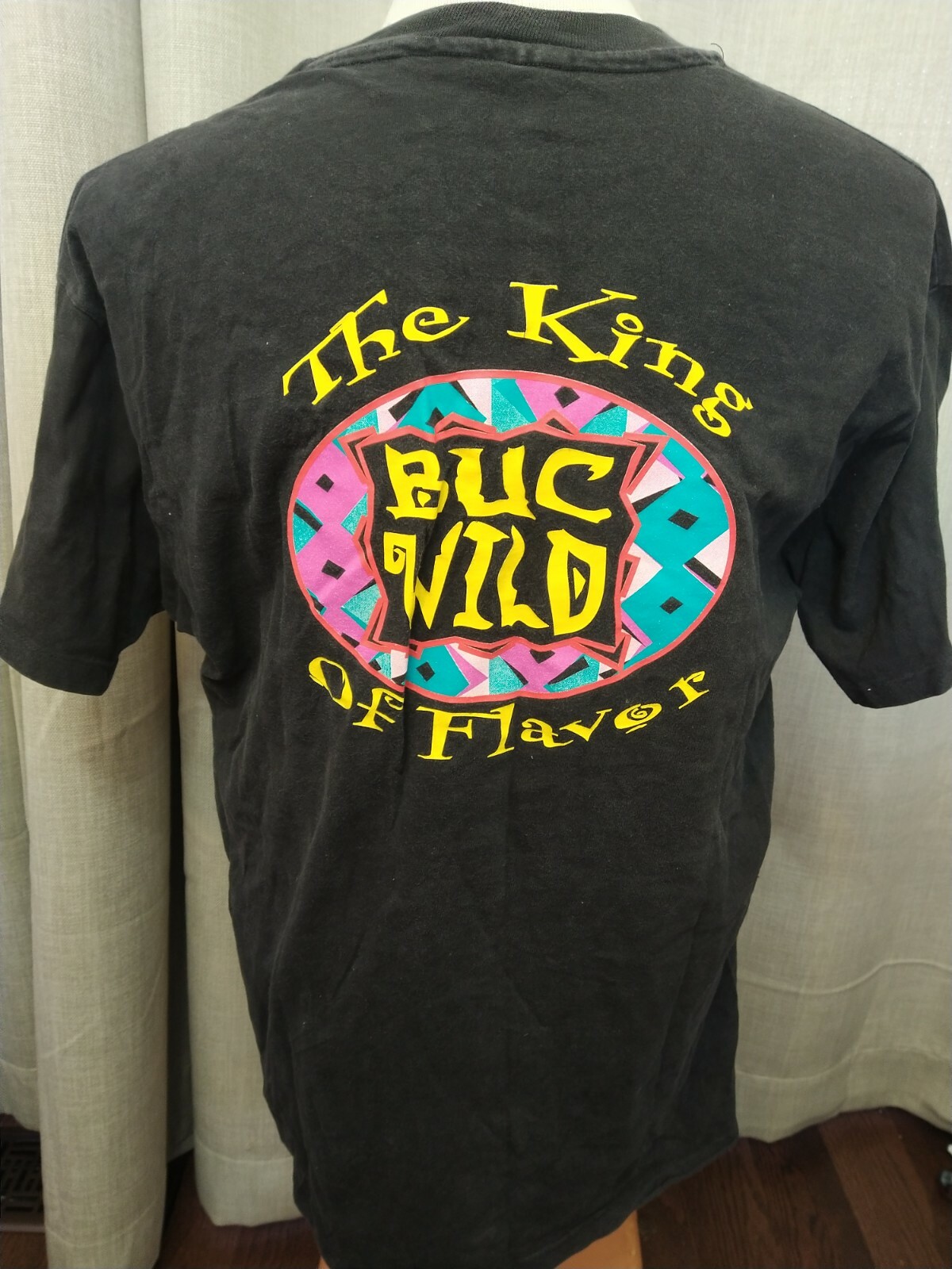 Vintage Buc Wild The King Of Flavor Black Tshirt Sing… - Gem