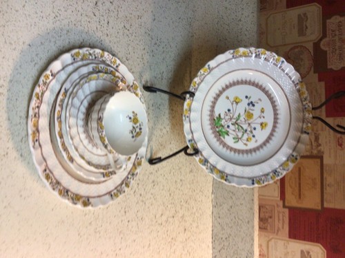 vintage dinnerware patterns Spode buttercup pattern 5 piece place ...