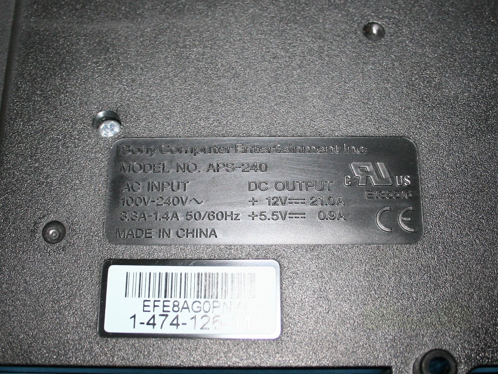 Sony PlayStation 3 PS3 - Power Supply Unit PSU APS-240 - 80GB CECHL ...