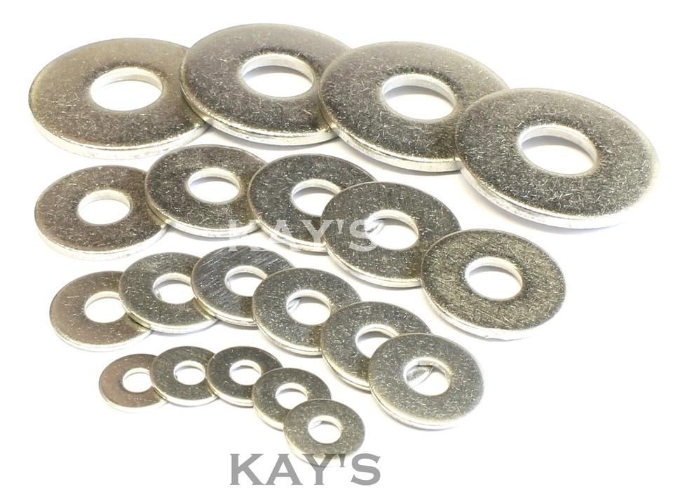 FORM G WASHERS HEAVY DUTY WIDE THICK FLAT A2 STAINLESS STEEL DIN 9021 ...