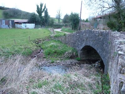 Photo 12x8 Mid Devon : River Lowman & Bridge Coombe/ST0017 A bridge ...