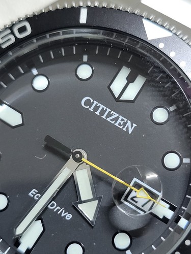 NEW Citizen Eco-Drive Sports Black Dial Stainless Steel Men's Watch ...