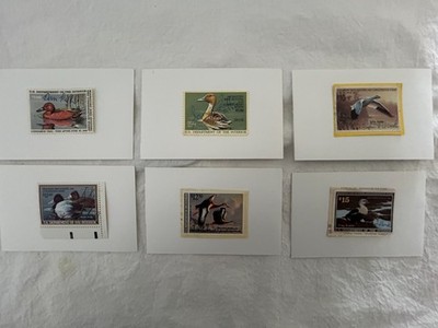 6-Federal Duck Stamps-Used-RW-50-52-53-55-57-58 | eBay