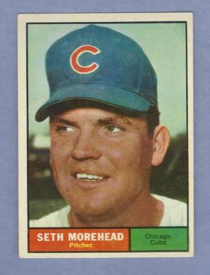 1961 Topps - #107 Seth Morehead - Chicago Cubs - ExMt | eBay