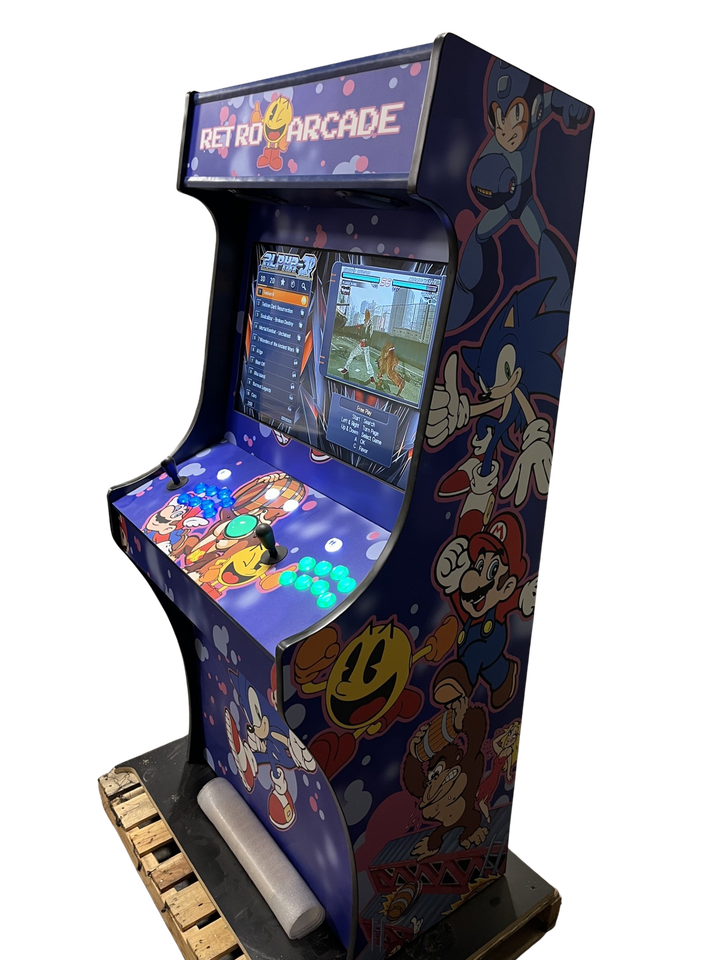 Two Player 32" Blue Multicade Arcade With Trackball | eBay