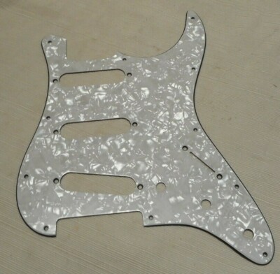 New 2 Ply White Pearloid 3S Guitar Pickguard 4 Fender Stratocaster ...