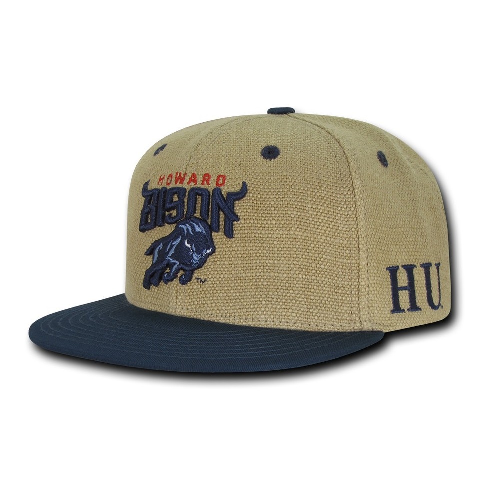 NCAA Howard University Bisons 6 Panel Constructed Heavy Jute Snapback ...
