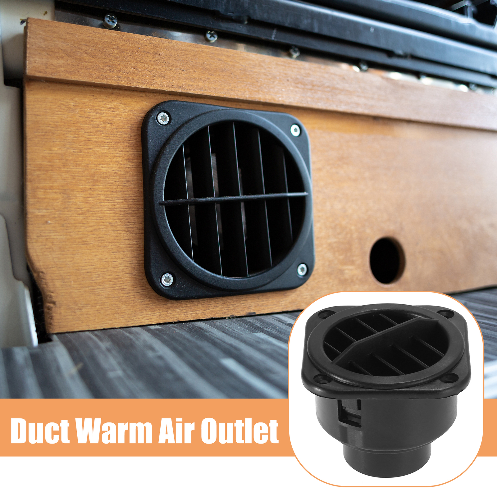 Universal Pack (4) Warm Air Vent Outlet 42mm Car Heater Duct Hose Pipe ...