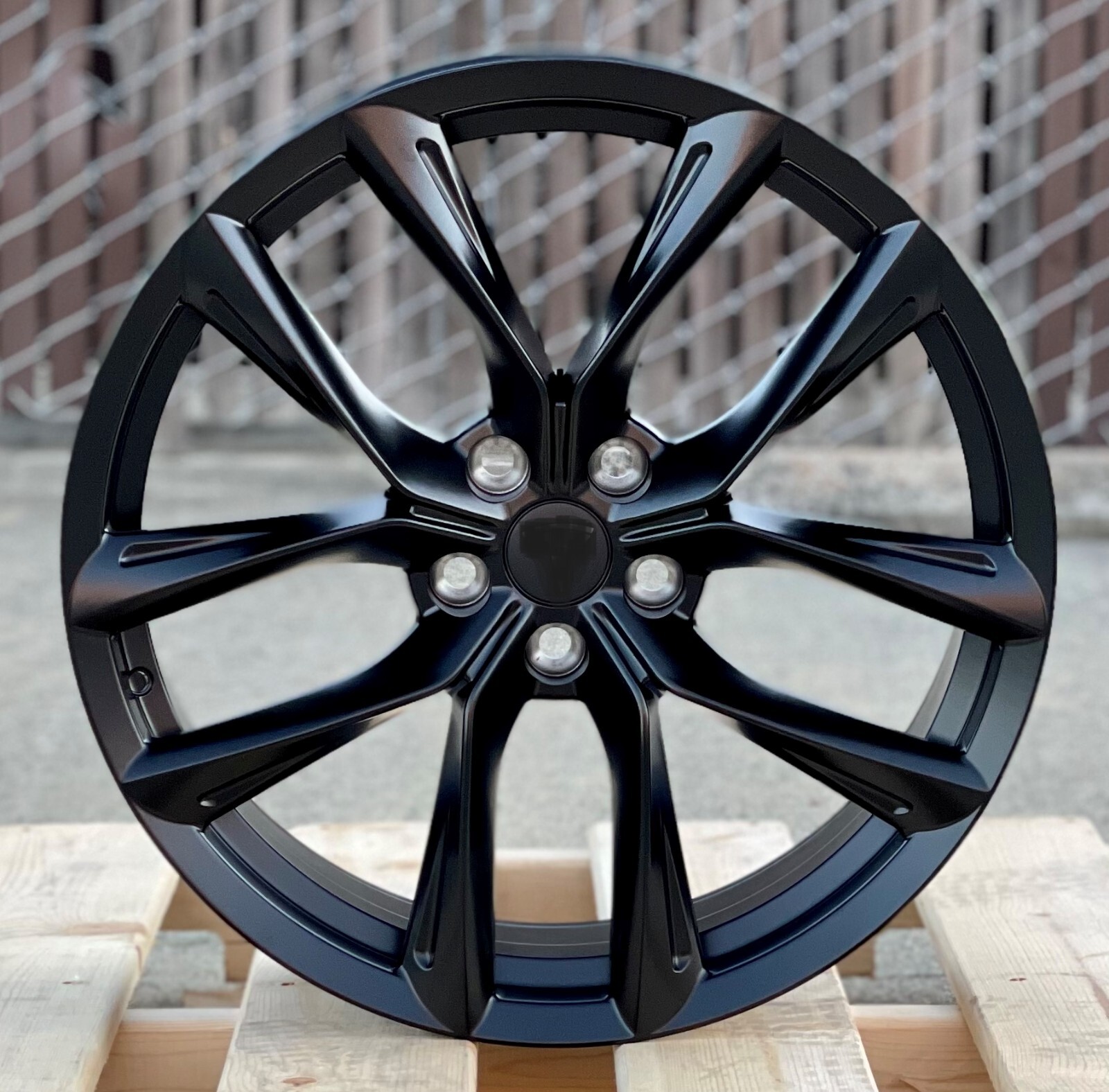 19" Satin Black Rims 19"x8.5 5x120 CB64.1 Fit Tesla Model S Model X ...