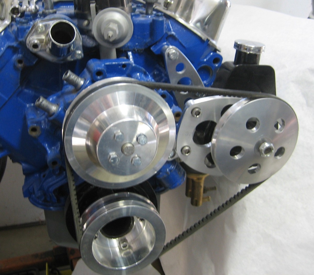 Ford 460 Power Steering Mount CVF Ford BBF 429 & 460 Serpentine System