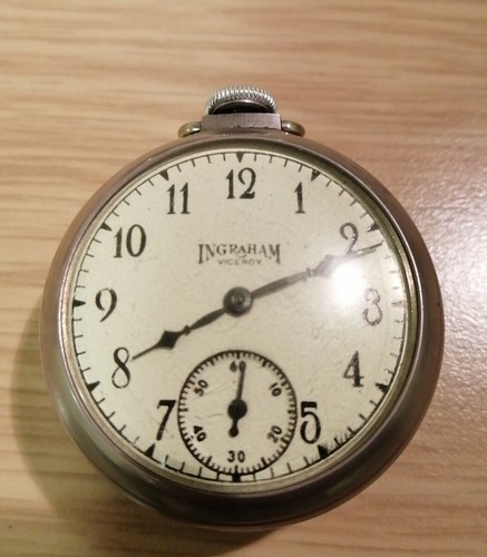 E. Ingraham Company Viceroy Pocket Watch ticks but not a runner | eBay