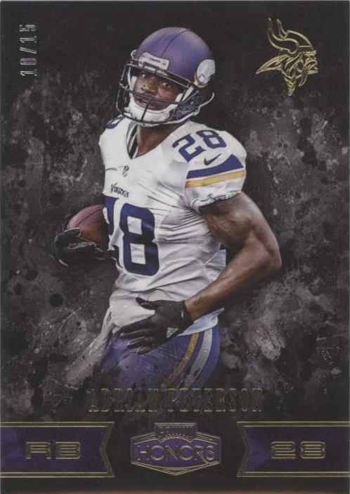 2016 Panini Honors - Adrian Peterson #45 Gold /15 for sale online | eBay