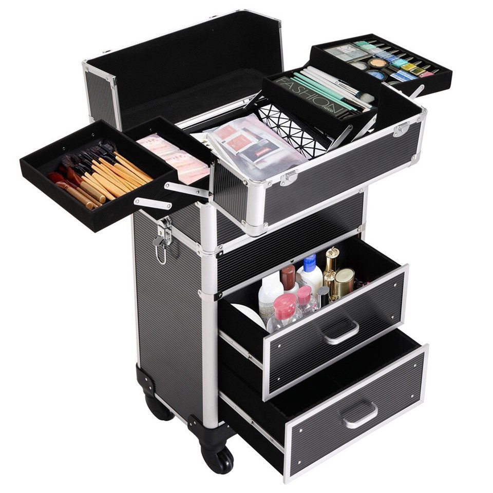 Drawers Storage Large Makeup Beauty Trolley Case Hairdressing Rolling ...