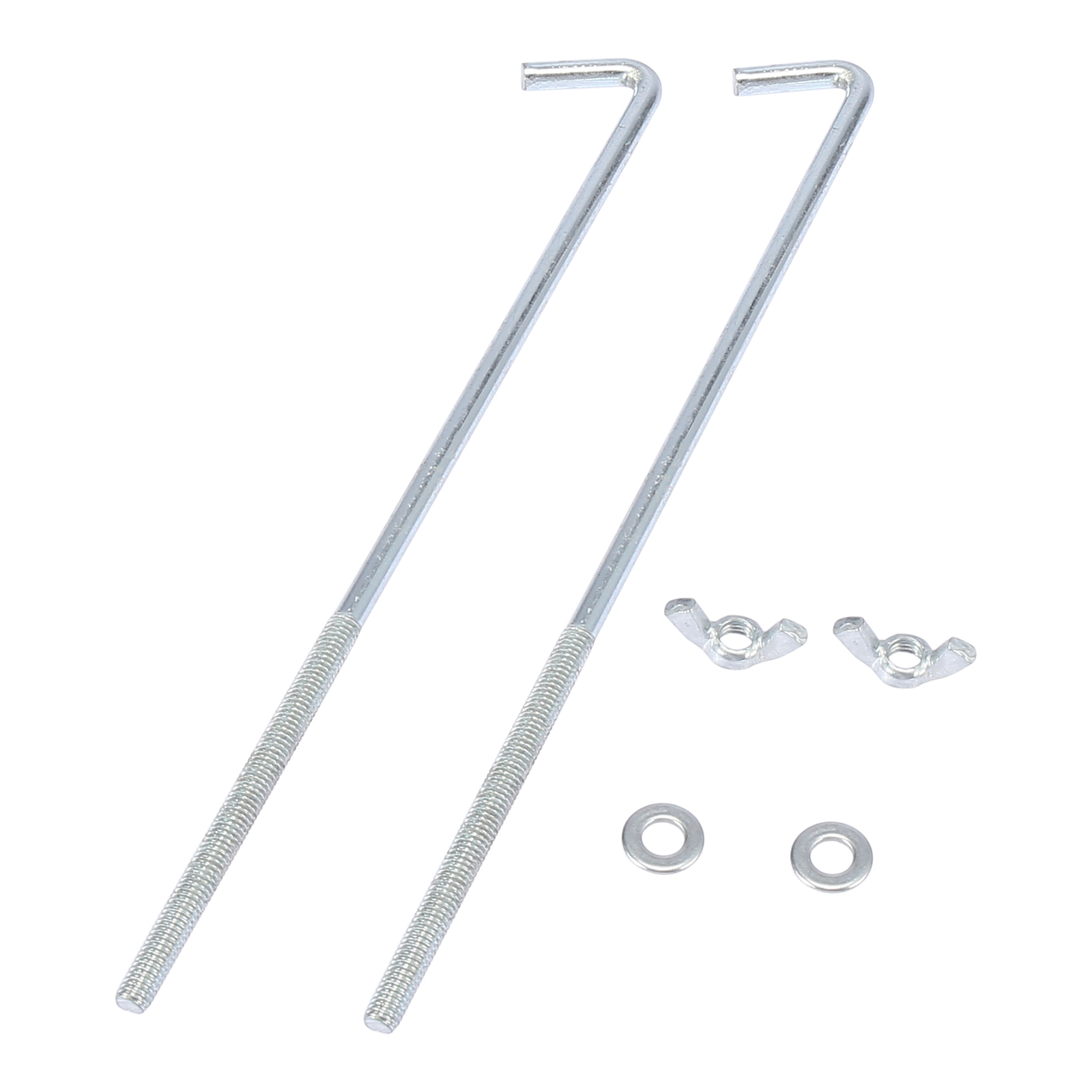 Universal Pack(2) Car Battery Hook Clamp Battery Hold Down Hook Silver ...