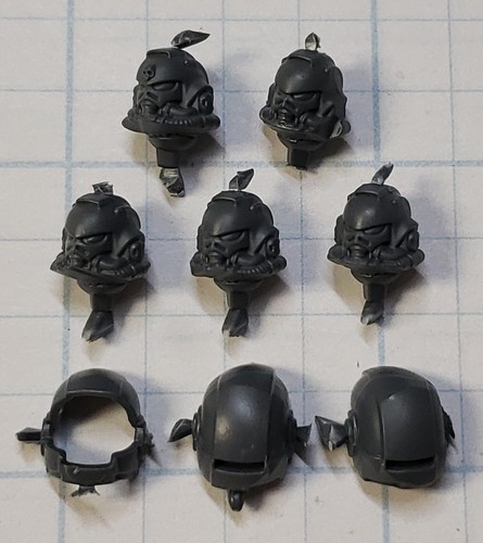 Warhammer 40k Space Marine Bits Primaris Inceptor Gravis Heads & Cowl ...