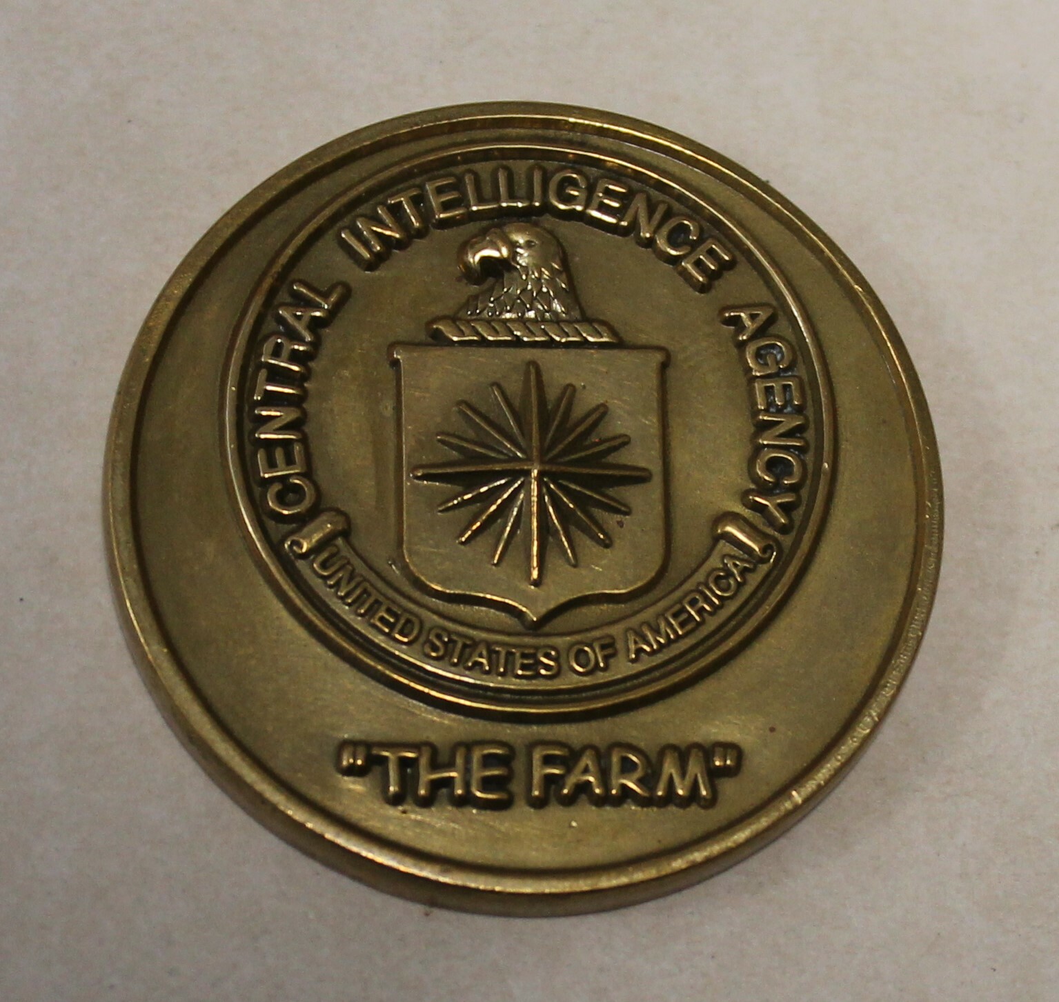 Central Intelligence Agency CIA The Farm Bronze Challenge Coin | eBay