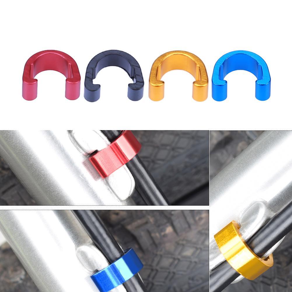 10pcs Bike Bicycle C-Clips Buckle Hose Brake Gear Cable Housing Guide ...