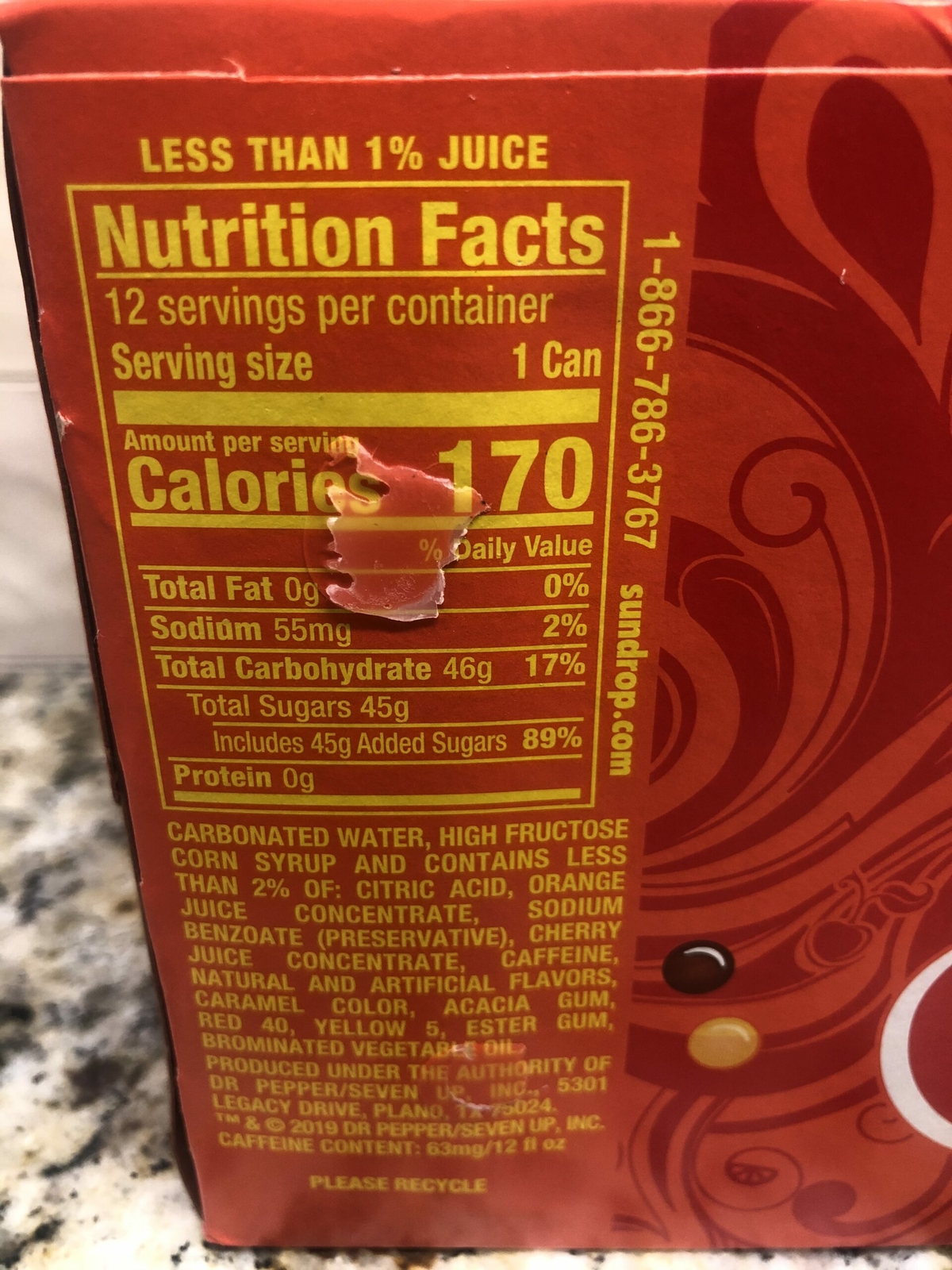 12 pack of CHERRY LEMON SUN DROP Cans citrus cola SUNDROP Soda | eBay