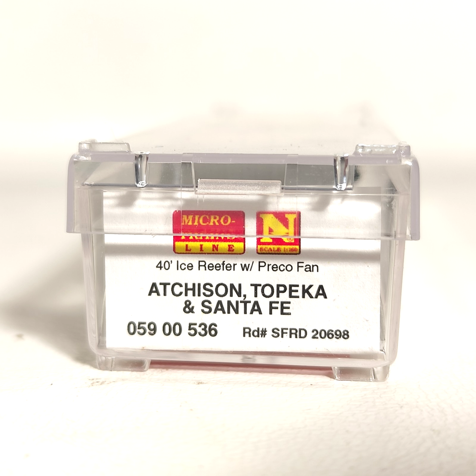 N Micro-Trains Santa Fe 40' Ice Reefer Preco Fan Rd# SFRD 20698 059 00 ...