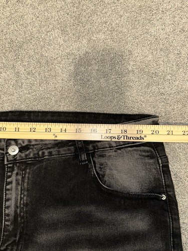 Manfinity EMRG Men'S Ripped Ink Splash Black/ Purple Printed Jeans 2XL ...