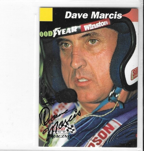 1993 FINISH DAVE MARCIS AUTOGRAPHED NASCAR TRADING CARD SIGNED | eBay