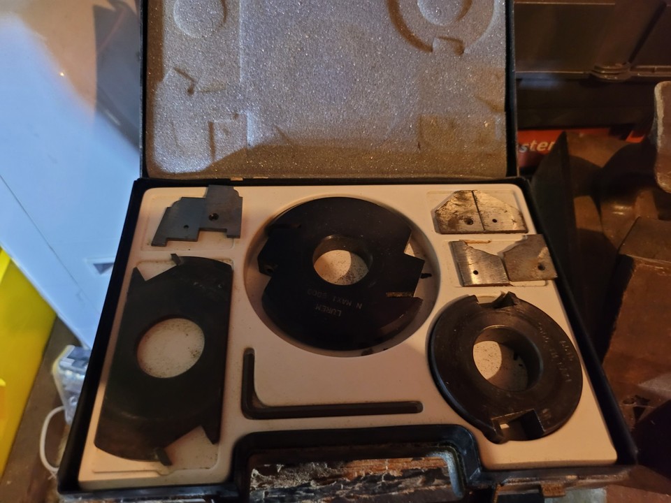 Spindle moulder cutters set and additional cutter blocks | eBay UK