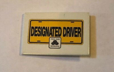 Vintage State Farm Insurance Designated Driver Pinback | eBay
