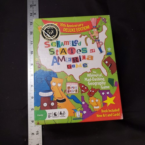 Gamewright Scrambled States of America Card Game Ages 8+ 100% Compete ...
