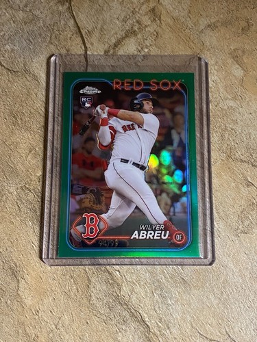 2024 Topps Chrome Baseball Wilyer Abreu Green Refractor Rookie #94/99 ...