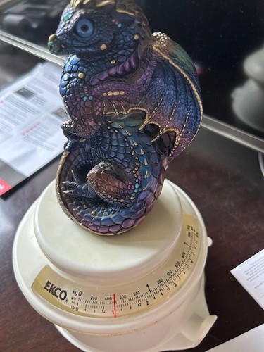 Windstone Editions Young Dragon Peacock Pena Vintage 1988 | eBay