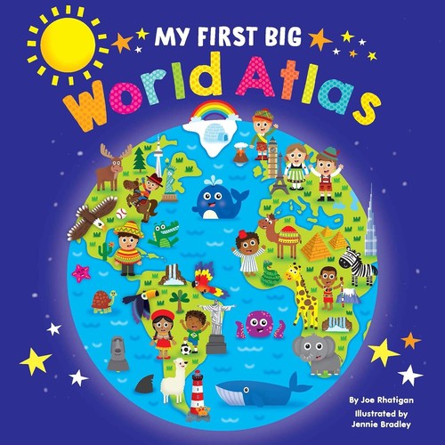 My First Big World Atlas - Lap Size Board Book - Educational Children's ...