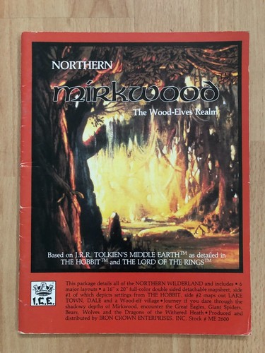 I.C.E. Northern Mirkwood The Wood-Elves Realm includes Map | eBay