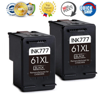 2x Generic Ink Cartridges for HP 61XL Deskjet 3050 2512 3052 3054 ...