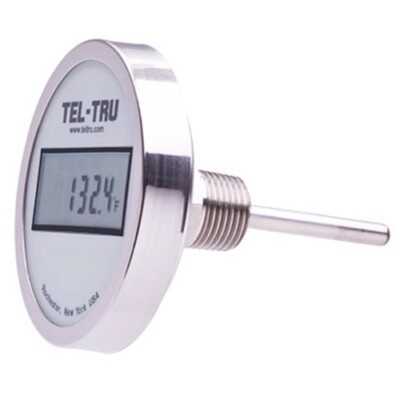 Tel-Tru ND3 Industrial Digital Thermometer | 1/2" NPT | 3" Face | 2.5 ...