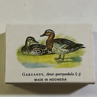 No Frills Safety Matches - Birds Series Gargeney Duck Matchbox | eBay ...