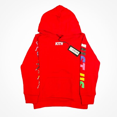 Kith x Power Rangers RED Kids Hoodie Hooded Sweatshirt - RARE NEW sz 10 ...