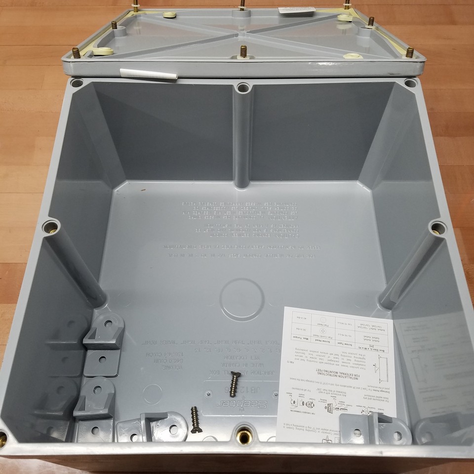 Scepter JB12126 PVC Junction Box Enclosure, 12" x 12" x 6" - USED | eBay