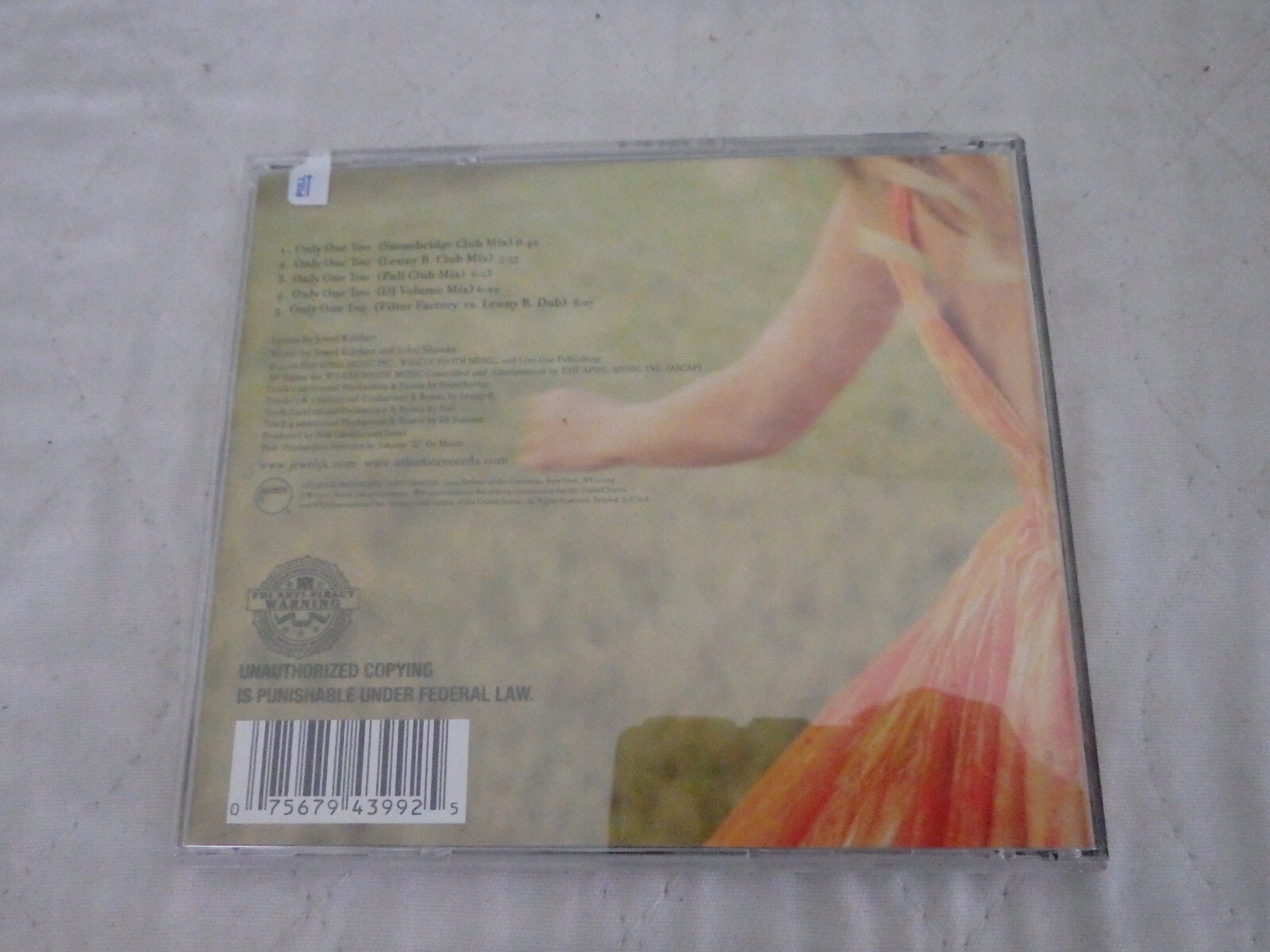 Only One Too [Maxi Single] by Jewel (CD, Oct-2006, Atlantic (Label ...