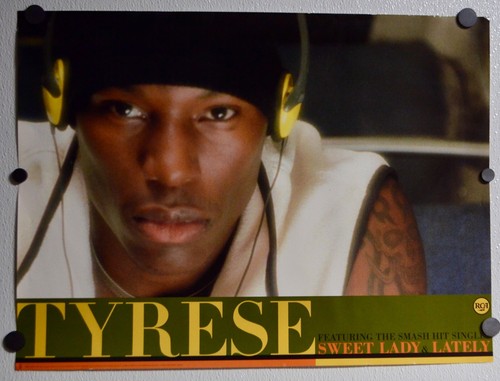 Tyrese - Sweet Lady & Lately 18x24 Original Promotional Poster 1998 | eBay