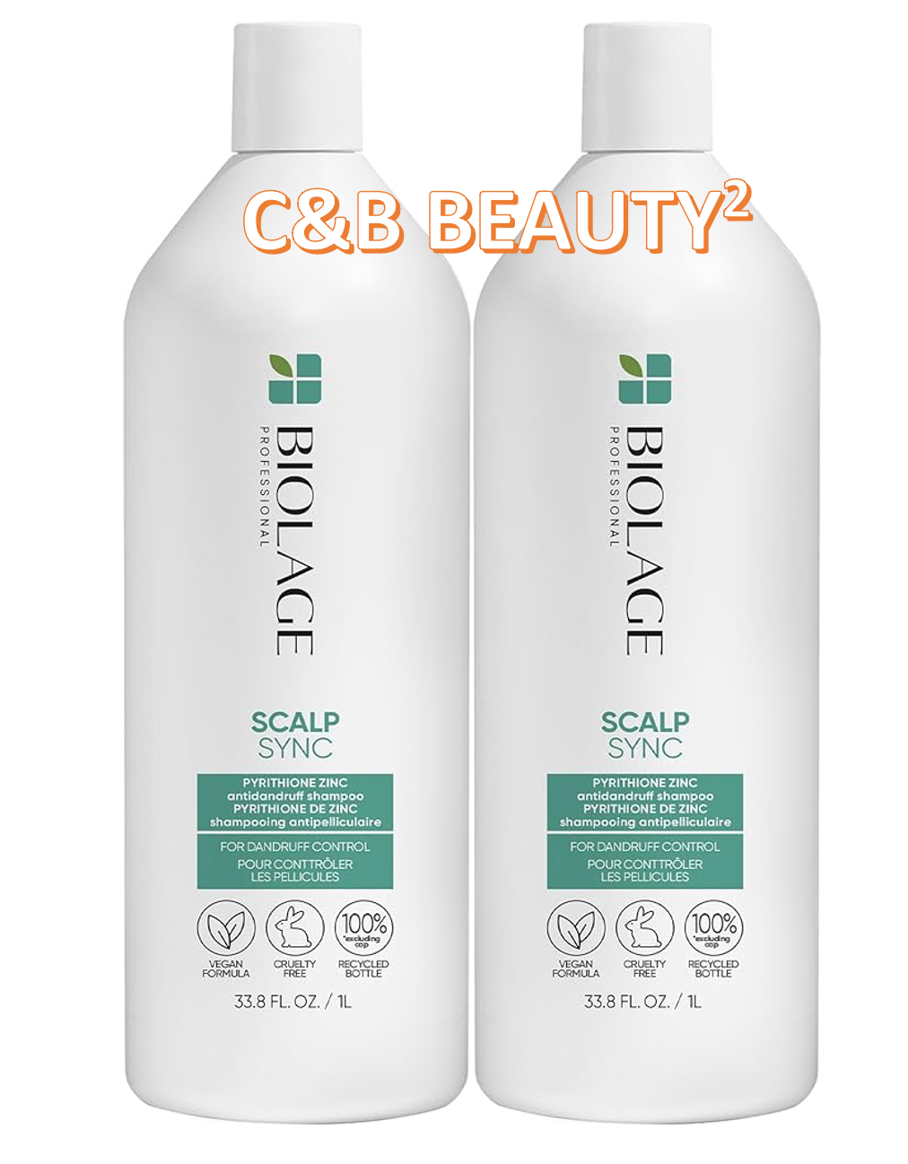 BIOLAGE SCALPSYNC Pyrithione Zinc Antidandruff Shampoo 33.8 Oz **2 PACK ...