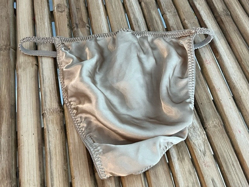 NWOT VINTAGE SATIN SHINY STRING BIKINI PANTY sz XL | eBay