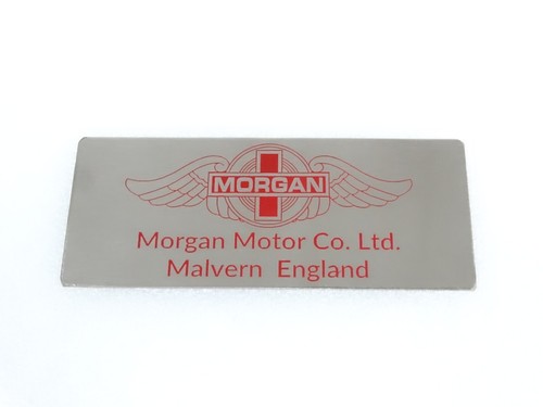 Red Plaque/ Sign/ Logo Badge Plate Made Of Metal Fits Morgan Motor Car ...